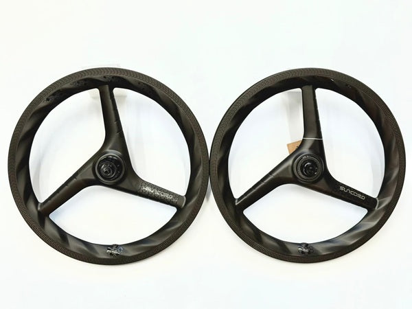 Suncord 3 Spoke Carbon Fiber 349 Wheelset – 16B Cycle Trading